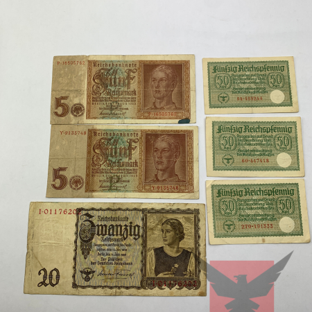 WW2 German Paper Money – Pocket Litter – Perfect for Display – Adler ...