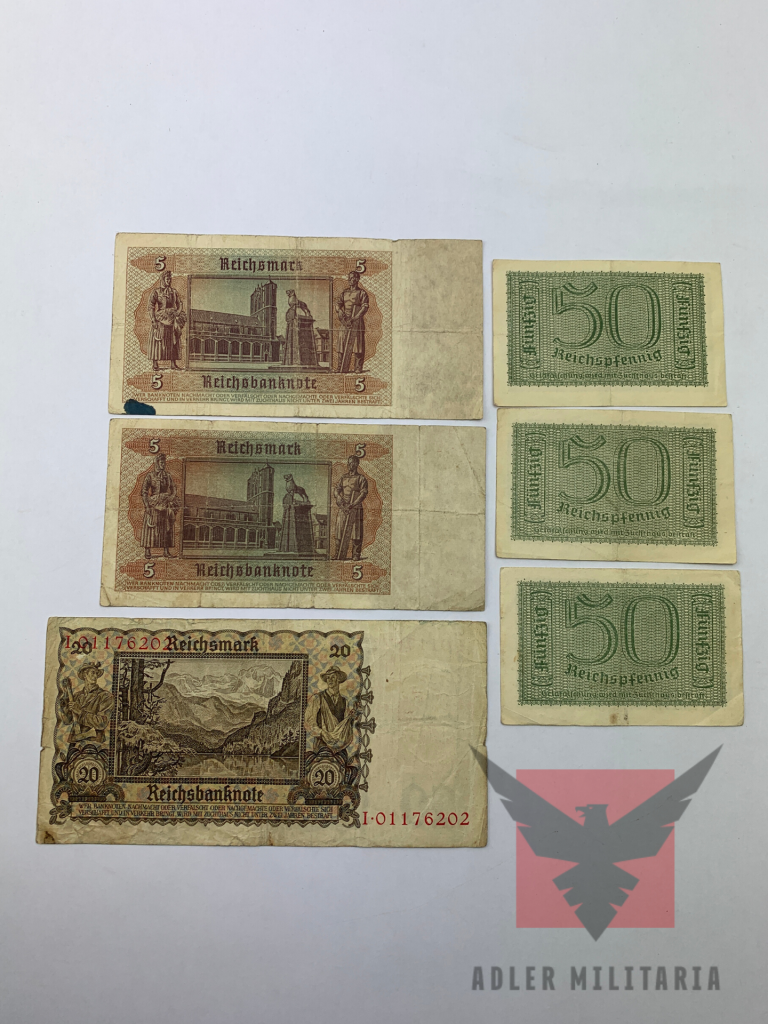 WW2 German Paper Money – Pocket Litter – Perfect for Display – Adler ...