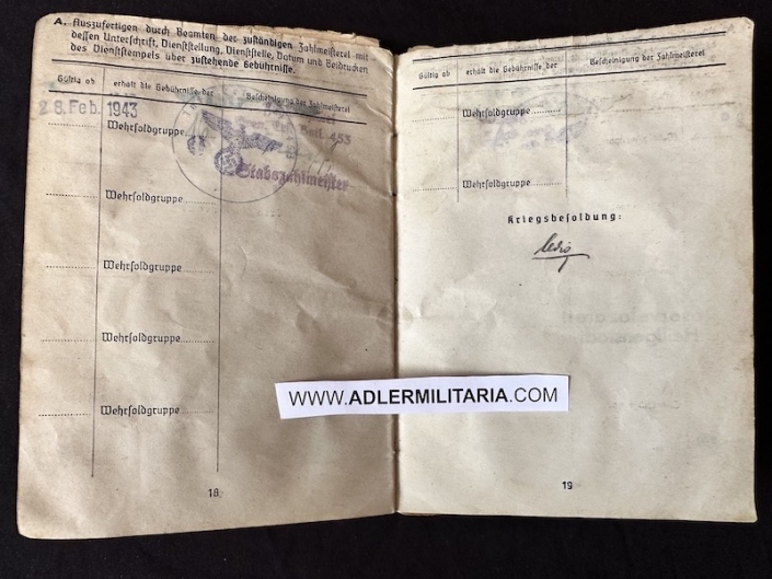 Wehrmacht Soldbuch – Grenadier Schneider – 36 Volksgrenadier Division ...