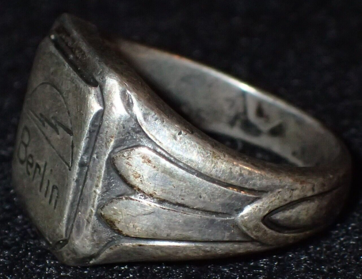 WW2 US Army – 78th Infantry Division – 900 Silver Signet Ring – Berlin ...