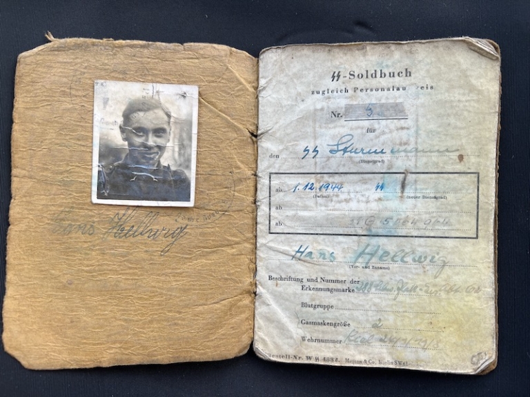 WWII German Waffen SS Soldbuch – SS Rottenführer Hellwig – Battle of ...