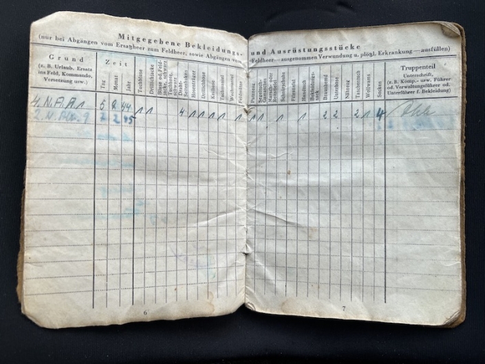 WWII German Waffen SS Soldbuch – SS Rottenführer Hellwig – Battle of ...