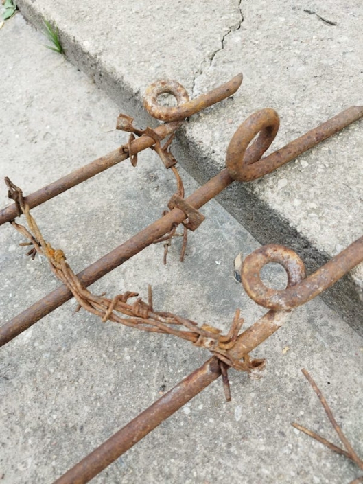 WWI German Barbed Wire Trench Poles – Original from Latvia – Rare ...