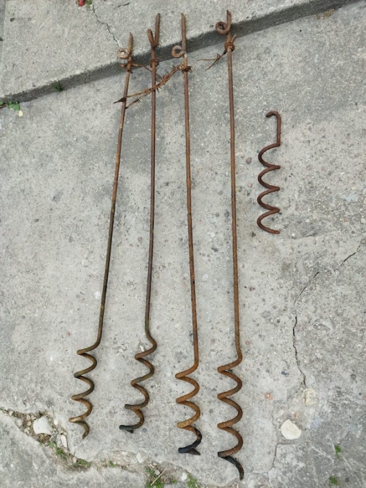 WWI German Barbed Wire Trench Poles – Original from Latvia – Rare ...