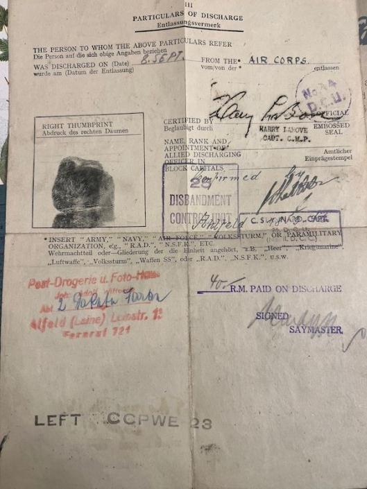 WWII German Luftwaffe Soldbuch – Feldwebel Dohm – LW Pionier Batl 10 ...