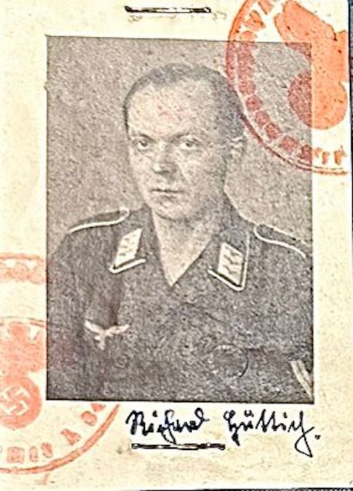 WWII German Luftwaffe Soldbuch – Obgefr Hüttich – Regiment General ...