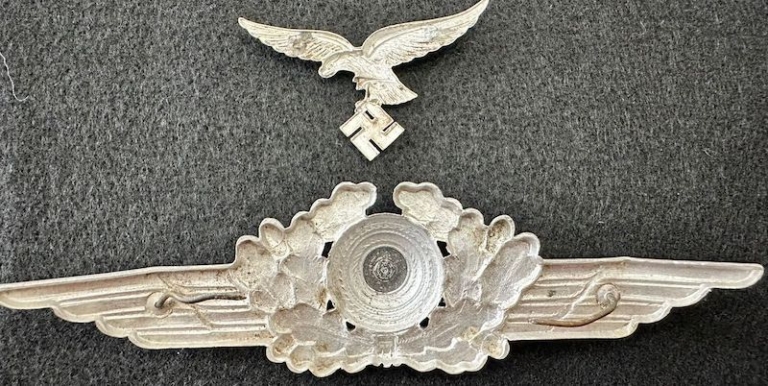WWII German Airforce Officers Insignia Set – Luftwaffe – Original ...
