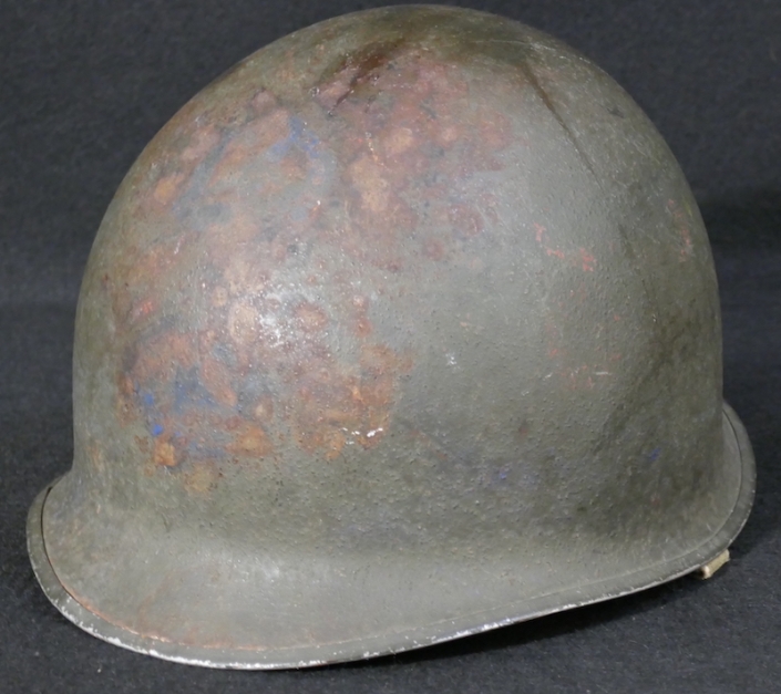 WWII US Navy M1 Helmet – Navy Cross Lt Commander Amos Hathaway – Taffy ...