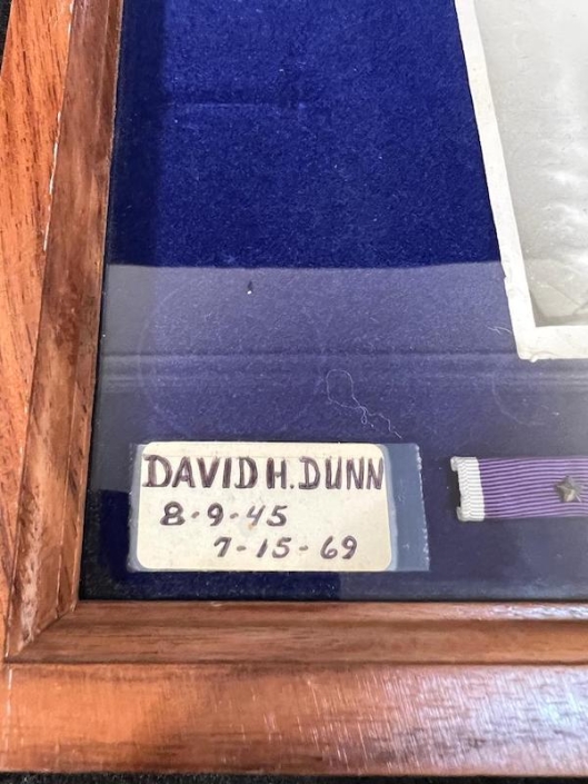 Vietnam US Army – Purple Heart Grouping – SP5 E5 David H Dunn – 15/07 ...