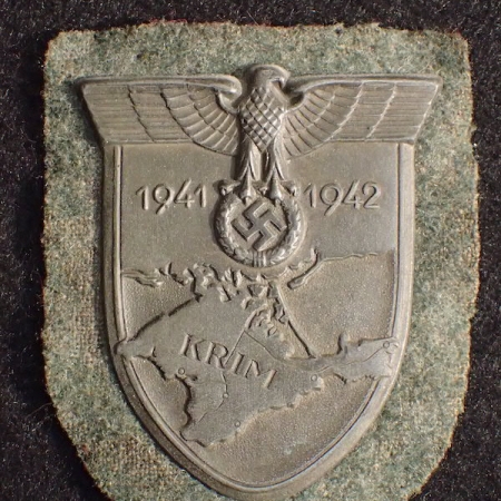 WWII German Wehrmacht Crimean Campaign Shield – Friedrich Orth, Wien ...