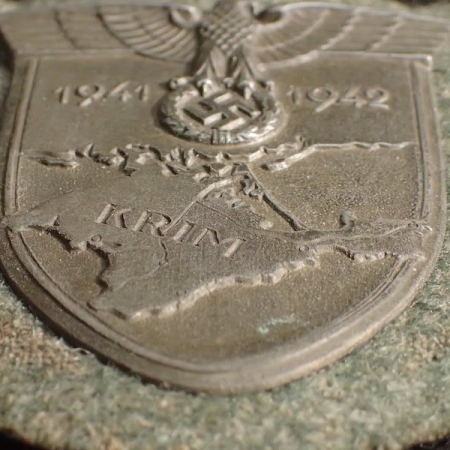 WWII German Wehrmacht Crimean Campaign Shield – Friedrich Orth, Wien ...