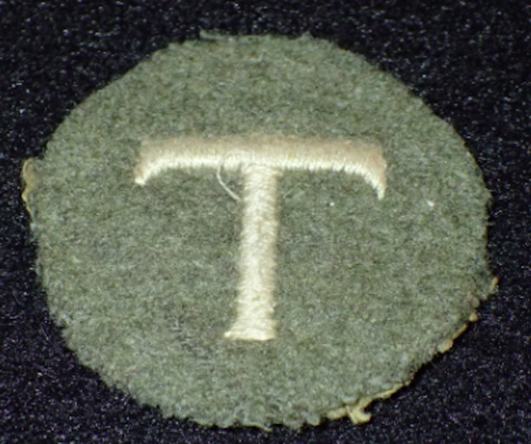 WWII German Organisation Todt T Patch – Original Rare – Adler Militaria