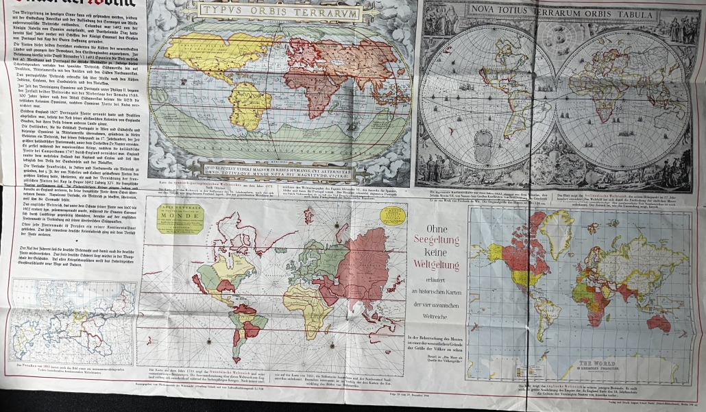 WWII German Lot Of Souvenirs – Bring Backs – OKH Map – Arm Band – Nazi ...