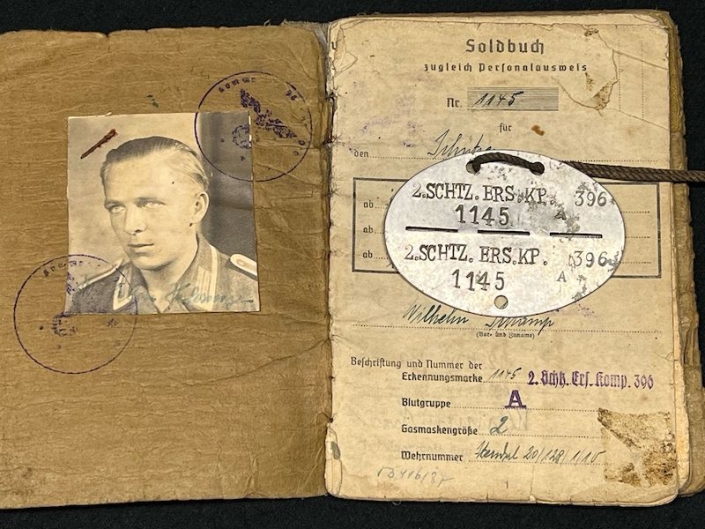 WWII German Army Soldbuch Grouping – Uffz Wilhelm Schamp – 37 Close ...