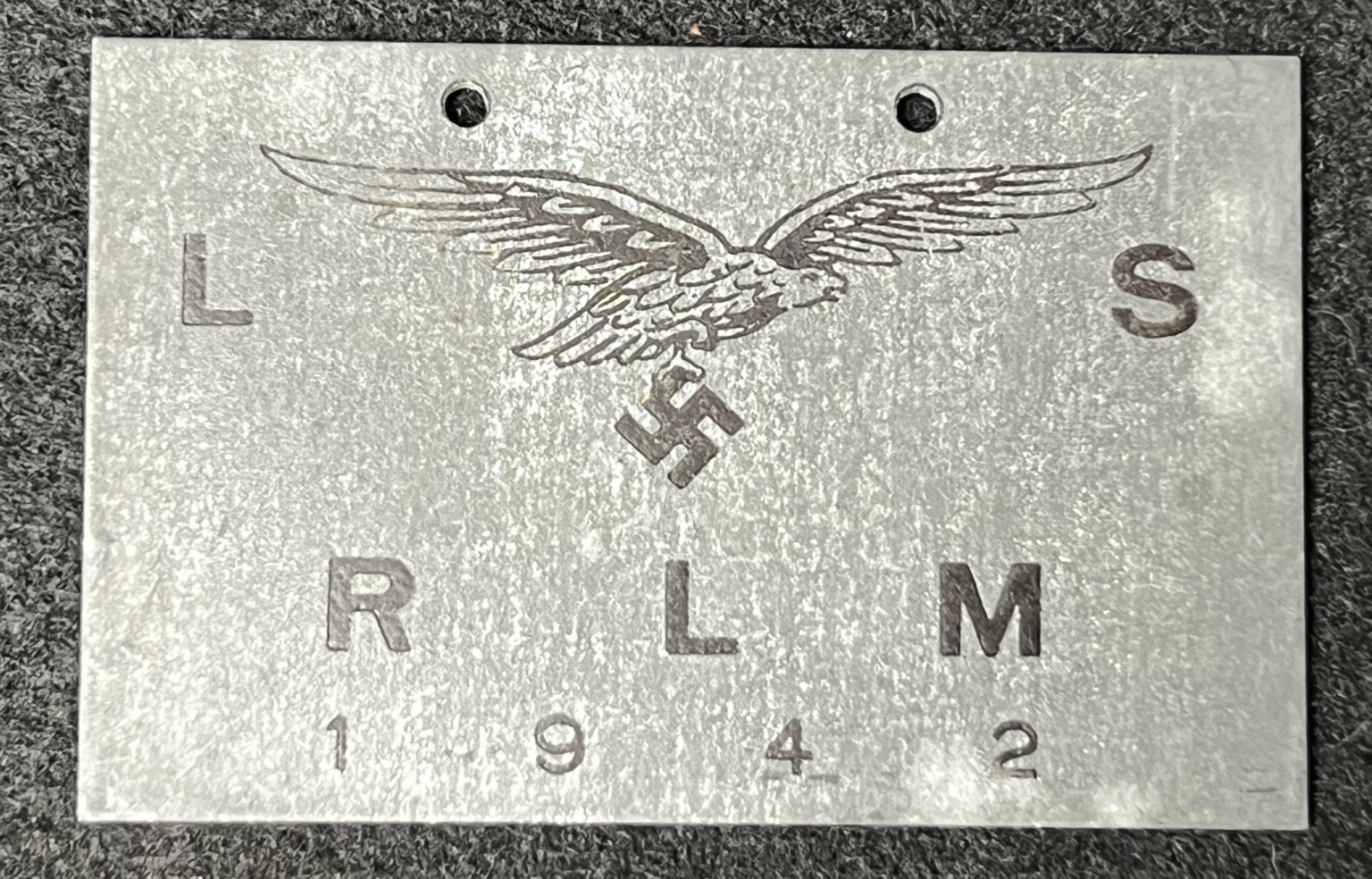 WWII German Luftwaffe Berlin RLM Bunker Warning Plaque – Original Metal ...