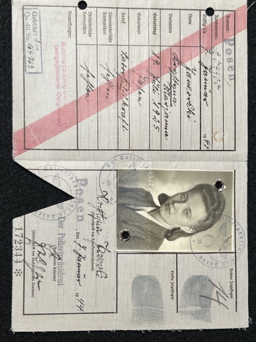 WWII German Identification Paper – Kennkarte Ostgebiete – Krystyna ...