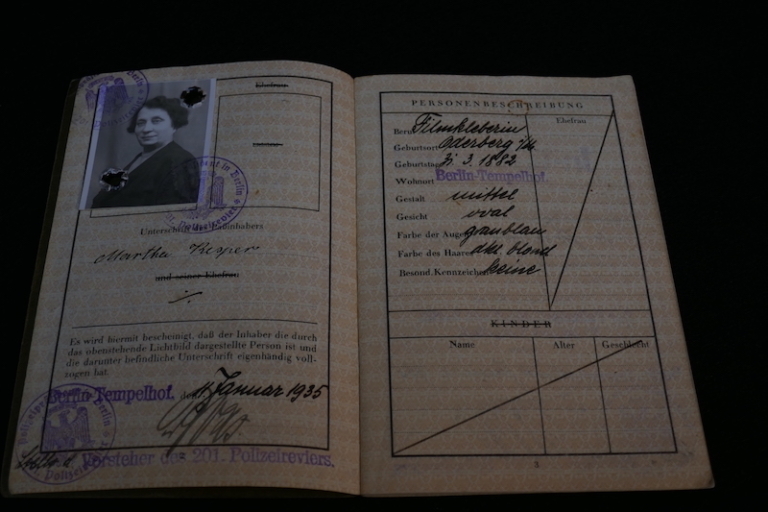 WWII German Passport ID – Reispass – Berlin Tempelhof 1935 – Film ...