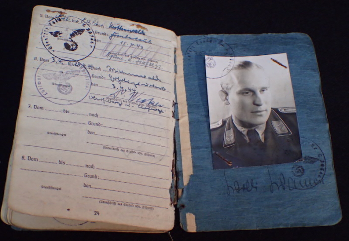 WWII Luftwaffe Stuka Pilot Oblt Wanner Soldbuch & Wehrpass Set – Ju 87 ...