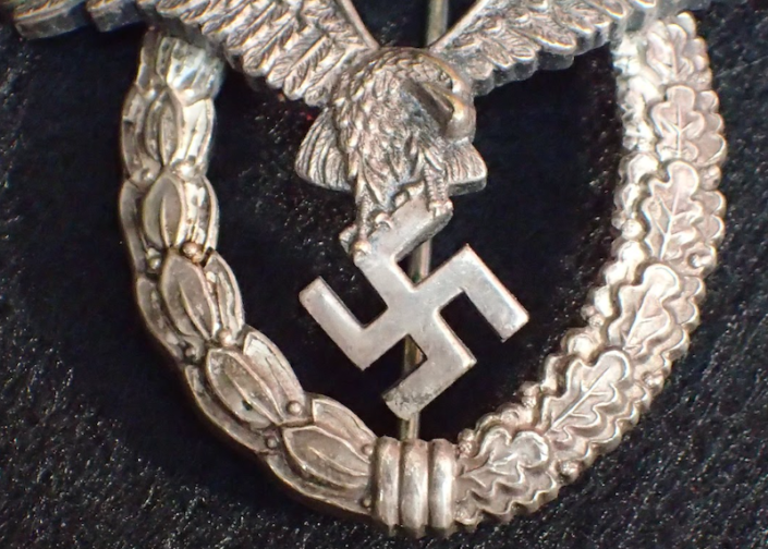 WWII German Luftwaffe Pilots Badge – “B&N L” Berg & Nolte Lüdenscheid ...