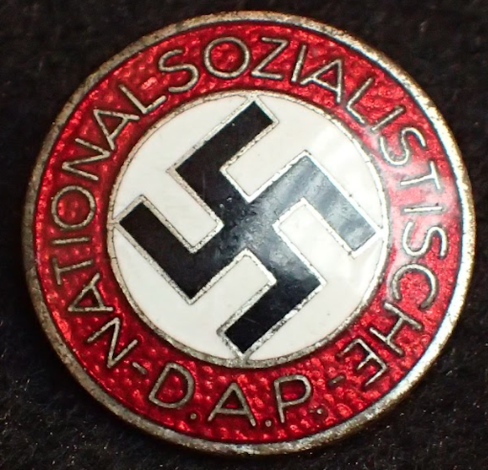 WWII Nazi Party Badge – RZM M1/128 Eugen Schmidthäussler, Pforzheim ...