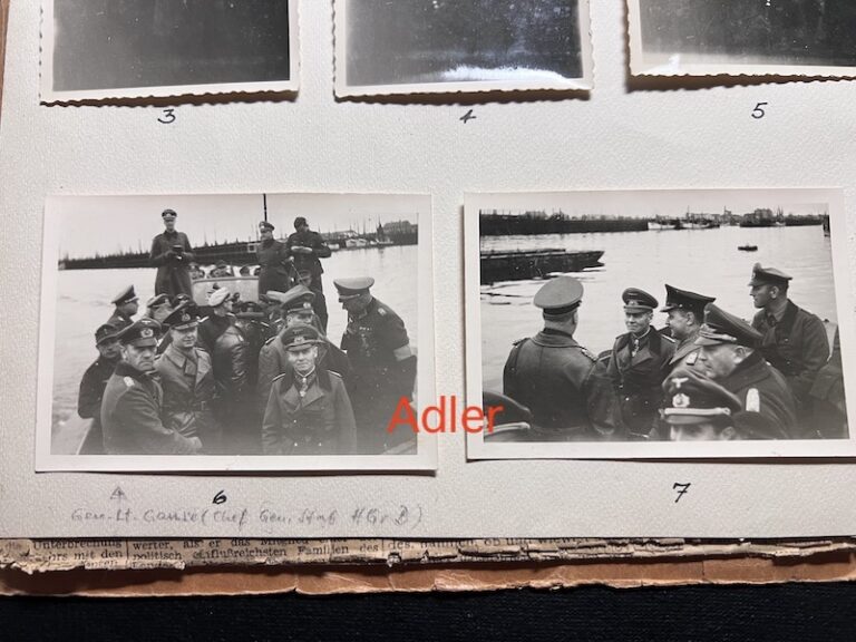Original WWII German General Gause Photo Album – Rommel Inspection ...
