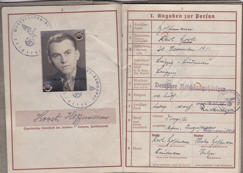 WWII German Wehrmacht Wehrpass ID & Wehrmacht Führerschein ...