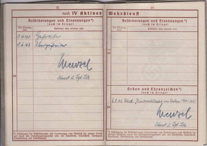 WWII German Wehrmacht Wehrpass ID & Wehrmacht Führerschein ...