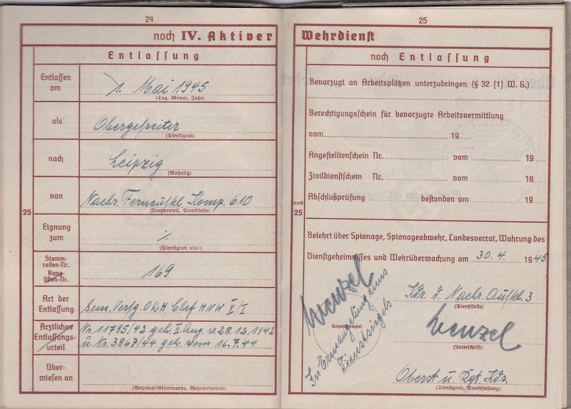 WWII German Wehrmacht Wehrpass ID & Wehrmacht Führerschein ...