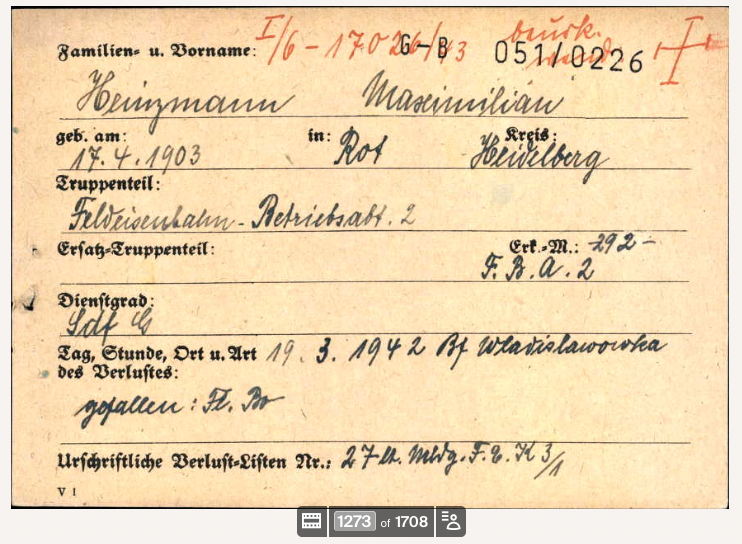 WWII German Wehrmacht Wehrpass ID – Sonderführer (G) Maximilian ...