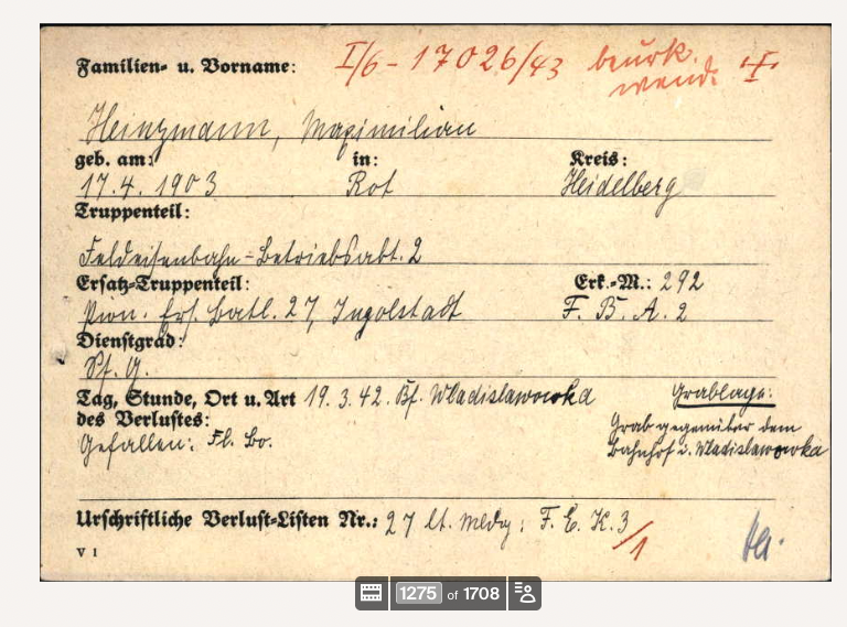 WWII German Wehrmacht Wehrpass ID – Sonderführer (G) Maximilian ...